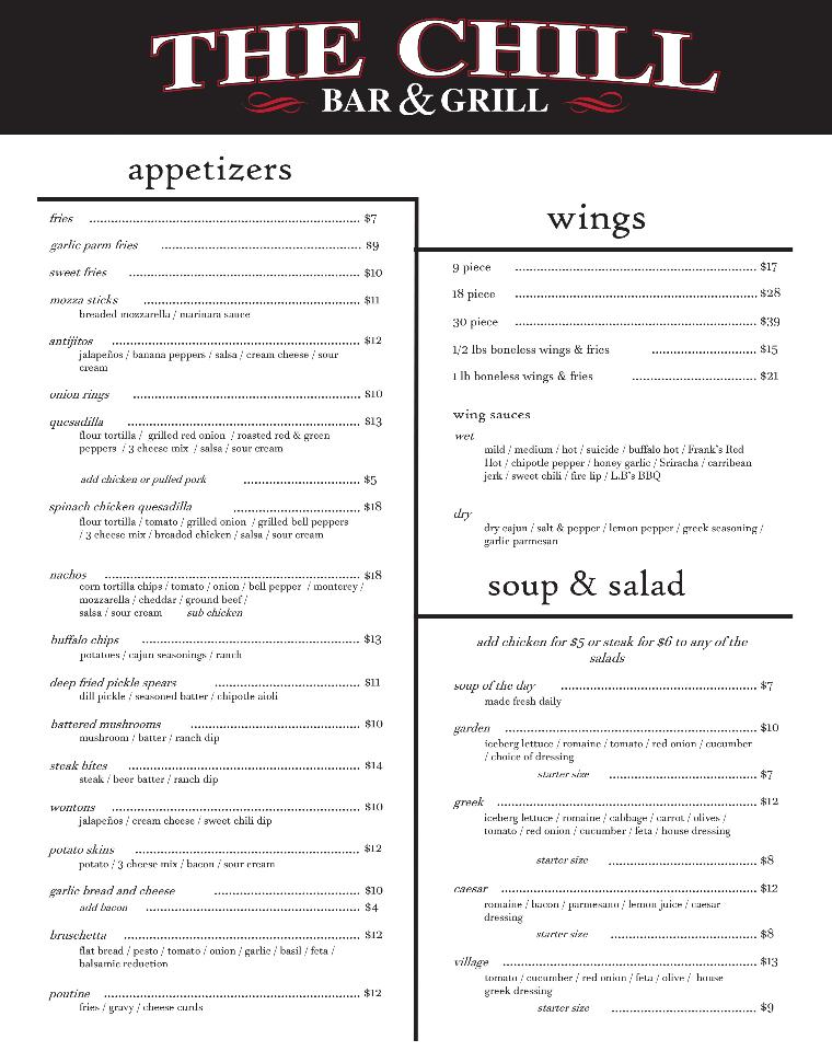 The Chill Bar and Grill Waterloo